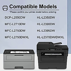 TECHNETIUMINK TN760 Compatible TN-760 Toner Cartridge Replacement for Brother DCP-L2550DW MFC-L2710DW MFC-L2750DW MFC-L2750DWXL HL-L2350DW HL-L2370DW/DWXL Printer (Black, 1 Pack)