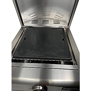 Mont Alpi MA-3N1 Multi-Fuel 12000 BTU Stainless Steel 3 in 1 Indoor Outdoor Table Top Countertop Portable Kitchen Gas Barbecue Grill Griddle & Pizza Oven + Pizza Stone & Cast Iron Skillet