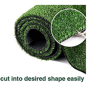 Artificial Grass Turf Lawn-3 Feet x 10 Feet, 0.4" Indoor Outdoor Rug Synthetic Grass Mat Fake Grass