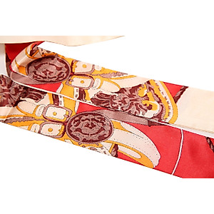 Obosoyo 6pcs Fashion Bag Handbag Handle Ribbon Scarf Neckerchief Scarf Package Band Hair Head Decoration