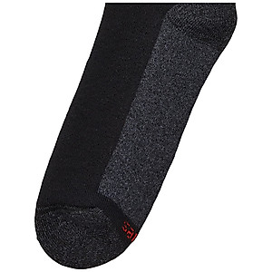 Big and Tall Crew Socks (AC18P) Black, 12-14
