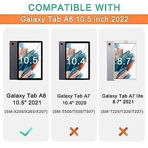 CoBak Case for Samsung Galaxy A8 10.5 Inch 2022 Tablet - Multi-Viewing Angles PU Leather Smart Cover with Auto Sleep Wake for Galaxy Tab A8 [SM-X200/X205/X207]