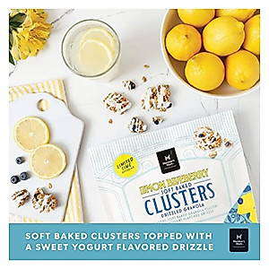 Member's Mark Lemon Blueberry Drizzled Granola Clusters (24 Ounce), 1.5 Pound (Pack of 1)