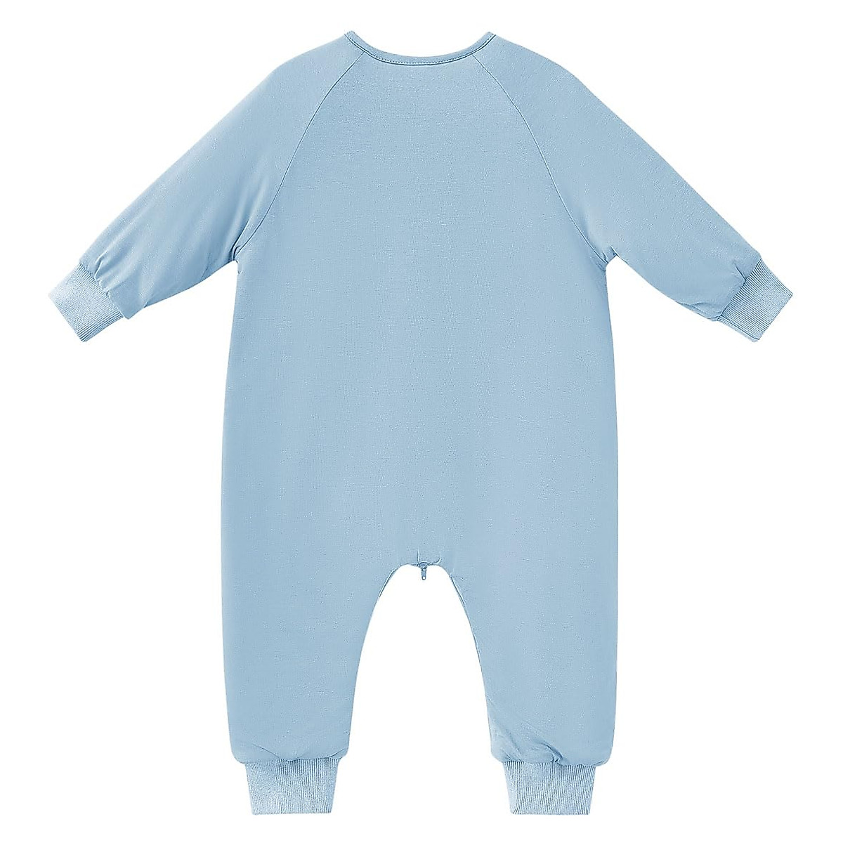 Unisex Baby Toddler Sleep Sack 1.0 TOG Viscose from Bamboo Sleeping Bag Infant Boys Girls Wearable Blankets with Legs (Dusty Blue, 6-18M)