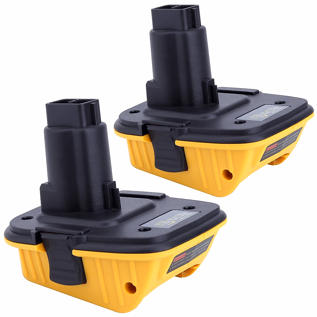 Kotoate 2 Pack DCA1820 Battery Adapter Compatible with Dewalt 18V Tools, Replacement for Dewalt 18V to 20V Adapter, Compatible with Dewalt 20V Lithium Battery DCB201 DCB206 to 18V Battery DC9096