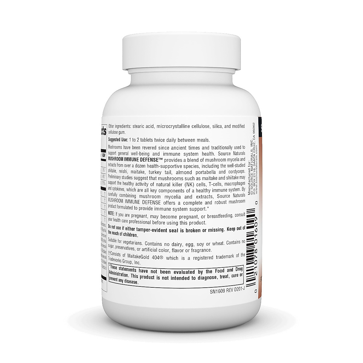 Source Naturals Mushroom Immune Defense, 60 Tablets