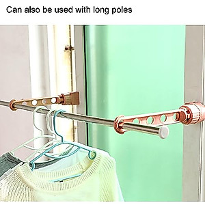 Zoofen 2-Pack Folding Clothes Drying Rack Plastic Portable Clothes Hanger Rack with 8 Holes for Travel/Hotel Apartment/Student Apartment(Green)