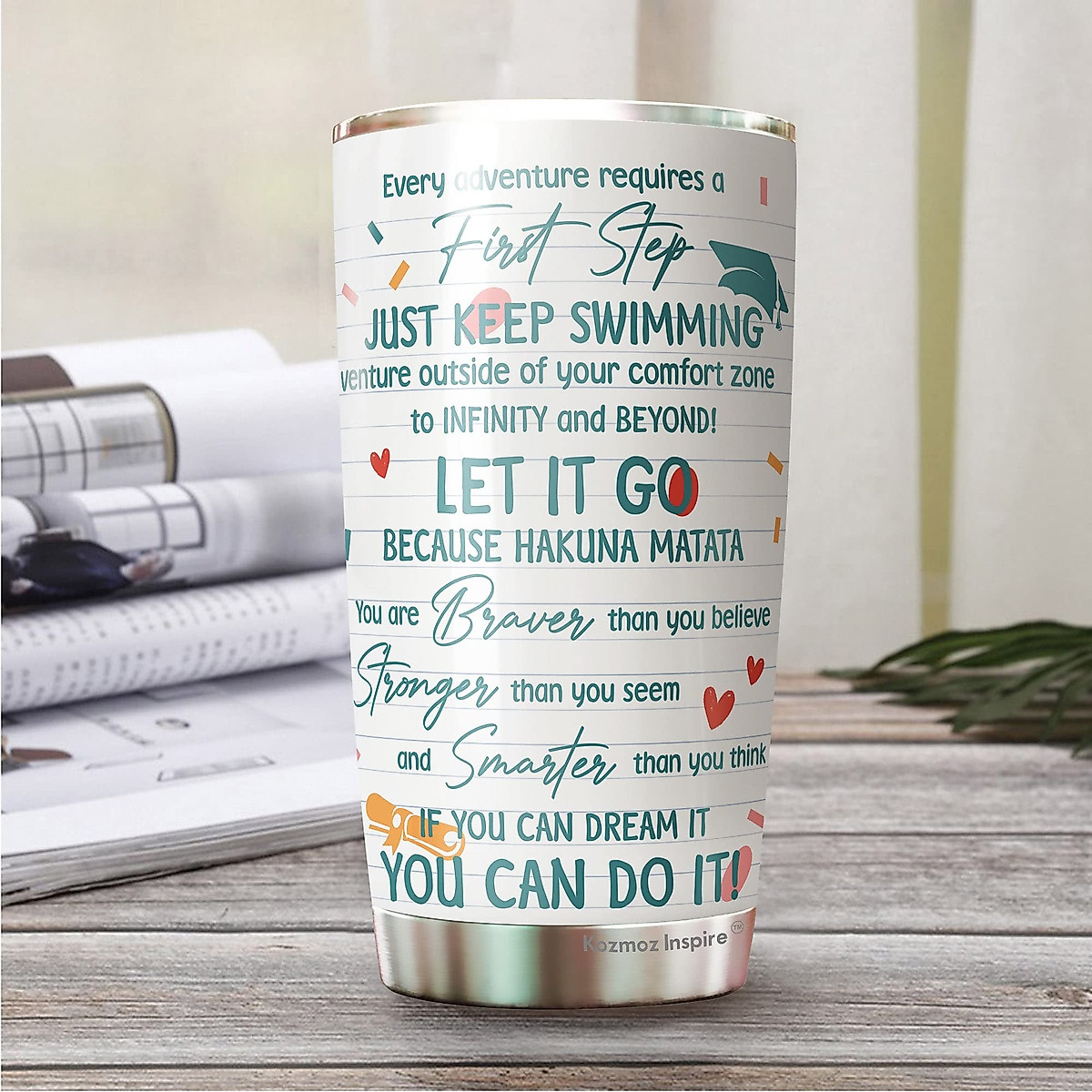 Graduation Gifts - Graduation Decorations - Perfect Gifts For Graduates - From The Tassel To The Castle Mug - Meaning Gift 2023 For College High School Masters Degree Friend Daughter Son Tumbler 20oz