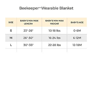 Burt's Bees Baby Unisex Baby Wearable Blanket, 100% Organic Cotton Beekeeper, Swaddle Transition Sleep Bag Medium