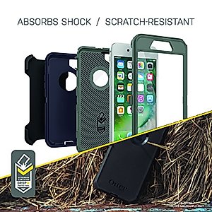OtterBox iPhone SE 3rd & 2nd Gen, iPhone 8 & iPhone 7 (not compatible with Plus sized models) Defender Series Case - BIG SUR, rugged & durable, with port protection, includes holster clip kickstand