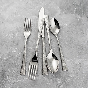 Cambridge Silversmiths Finnley Mirror 20-Piece Flatware Set, Service for 4,Silver