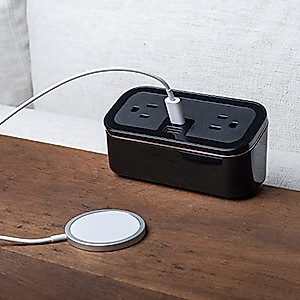 Brandstand | CubieMini | 1 USB-A Port and 1 USB-C Port | 2 Tamper Resistant Outlets
