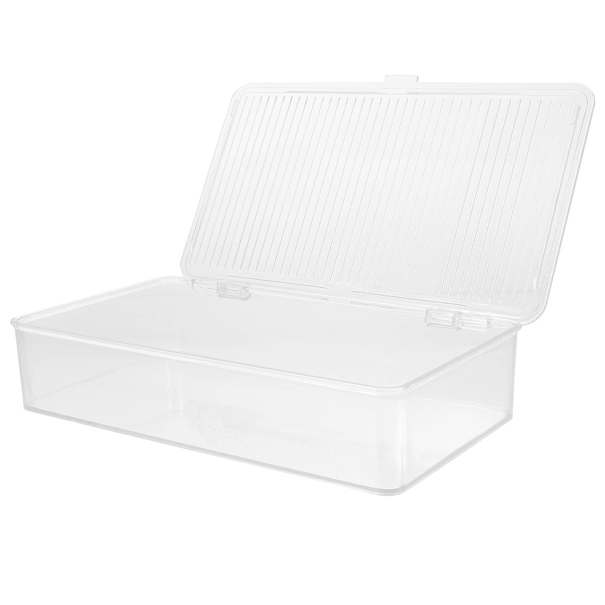 Cabilock Transparent Cutlery Box Desktop Accessories Flatware Tray with Cover Utensil Drawer Organizer Plastic Silverware Cutlery Storage Holder Storage Box Refrigerator The Pet