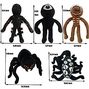 Ysnhsye Doors Plush Toy Set, Terror Game Friends Plush, Stuffed Plush,Gifts for Children and Friends, Halloween (10pcs)