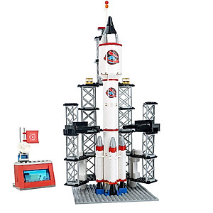 BRICK STORY Rocket Launch Center Space Explorer Building Kit Space Shuttle Adventure Building Sets for Kids 6-12 Years Old City Space Discovery Rocket Spaceship STEM Aerospace Toys (309PCS)