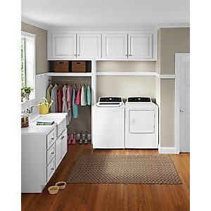 Frigidaire FFRG4120SW 6.7 cu. ft. Large Capacity Free Standing Gas Dryer, 10 dry cycles, Quick Dry, Active Wear, Sanitize, Eco Dry, Anti-Wrinkle, Reversible Door option, in White