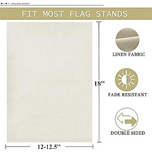 Hzppyz Happy 4th of July Gnome USA Garden Flag, America Patriotic Decorative Yard Outdoor Small Decor, American Memorial Day Home Outside 12x18