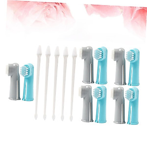 BESPORTBLE 15 Pcs 5 Set Pet Toothbrush Kit Dog Brush Pet Care Supplies Puppy Accessories for Small Dogs Toothbrush Accessories for Pet Cleaning Kit Toothbrushes Toothbrush for Dog