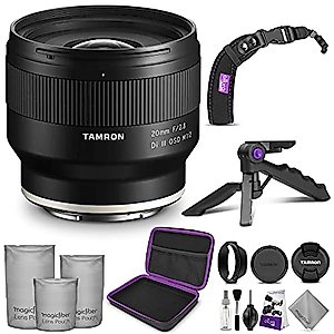 Tamron 20mm f/2.8 Di III OSD M 1:2 Lens for Sony E with Altura Photo Essential Accessory Bundle