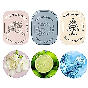 Grospe 3PCS Solid Balm Sets Solid Perfume Portable Pocket Balm Perfume Perfect for Travel Use Natural Fragrance Parfum for Men and Women