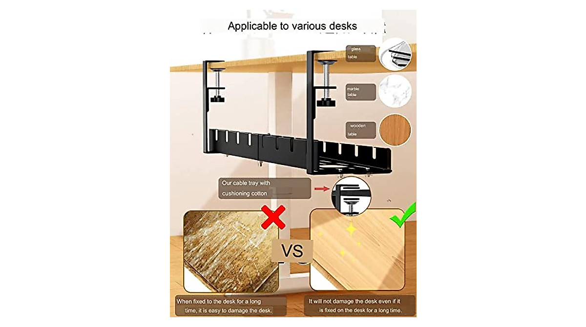 Desktop Cable Management System for Tidy Workspaces