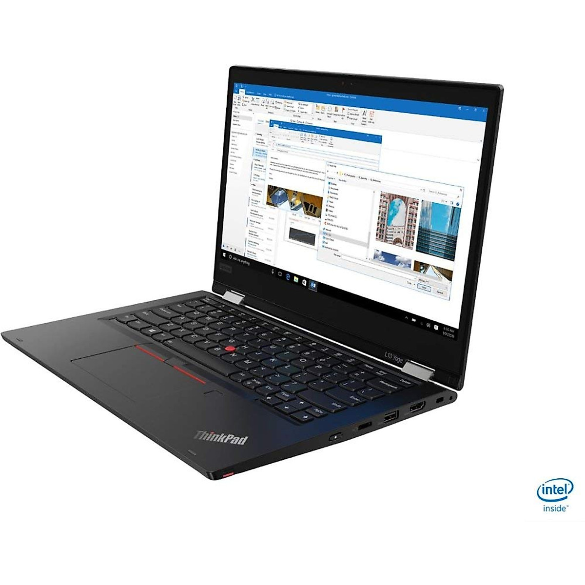 Lenovo 2020 Flagship ThinkPad L13 Yoga 2-in-1 Business Laptop, 13.3" FHD IPS Touchscreen, 10th Gen Intel 4-Core i5-10210U(>i7-8550U), 8GB DDR4 256GB SSD, Backlit FP Pen Win + HDMI Cable