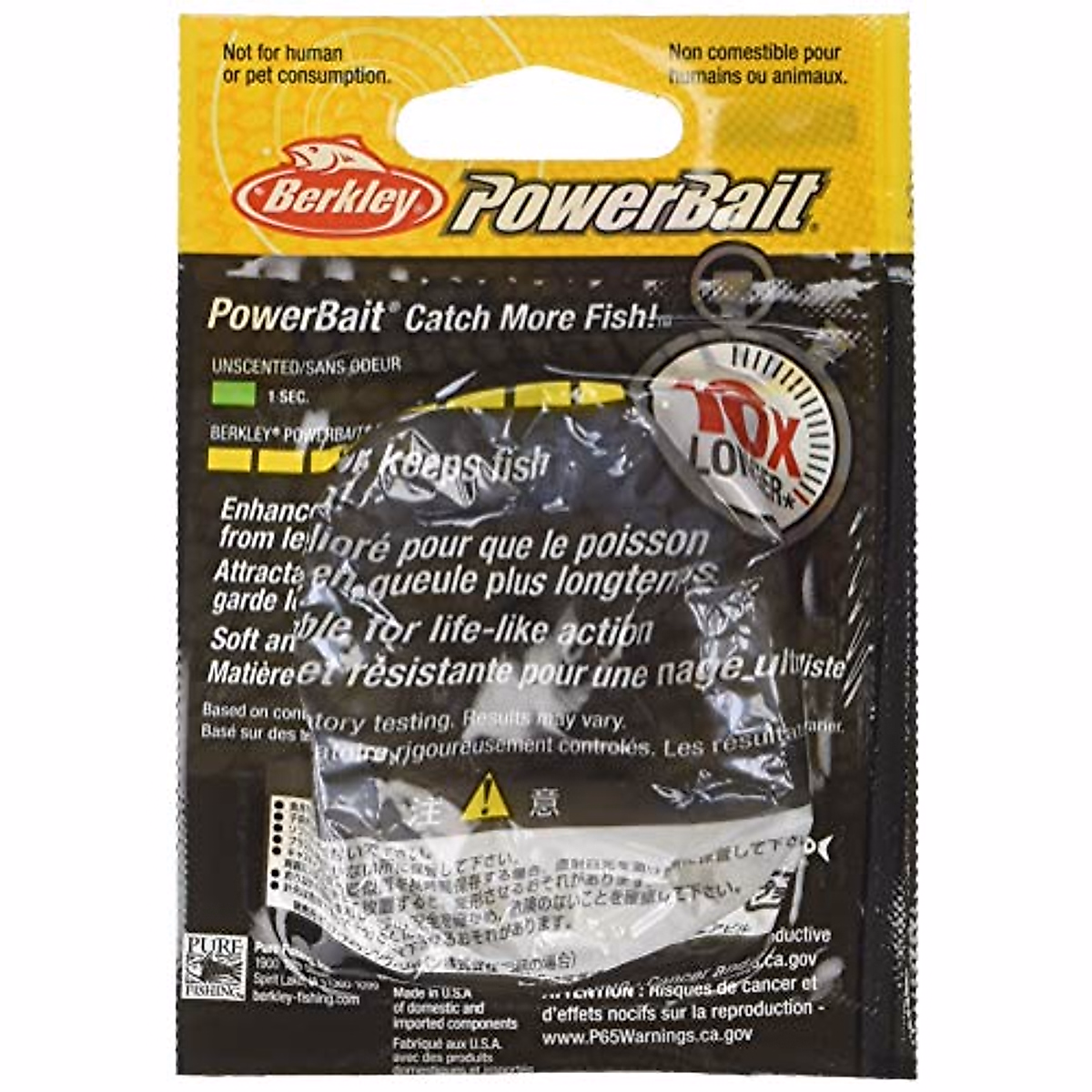 Berkley PowerBait Power Grubs Fishing Bait, White, Irresistible Scent & Flavor, Realistic Action, Bulky Body, Ideal for Bass, Walleye, Trout and More