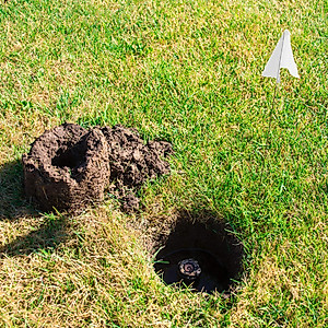 ACE Supply Marking Flags - 4 x 5-Inch Flag on 15-Inch Steel Wire - White, 100 Pack - Marker Flags for Irrigation, Sprinkler Flags, Lawn Flags, Yard Flags, Garden Flags, Dog Training, Invisible Fence