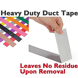 Maartla Heavy Duty Duct Tape 2 Inch X 33 Yards, 8.5 Mil Thickness, Multi Purpose Silver Grey Duct Tape, No Residue, Waterproof and Tear by Hand - for Repairs, Industrial, Professional Use