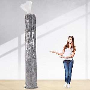 Rug Storage Bag, Pack of 3, Fit for Rolled Rug up to 10'x 14', Clear Plastic Rug Bags for Carpets Runners Perfect for Rug Storage/Moving/Packing/Shipping and Other Foldable Large Objects