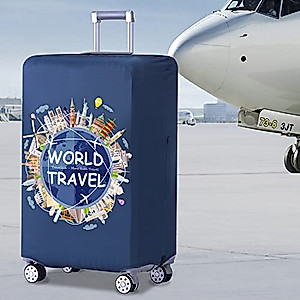 TRAVELKIN Luggage Covers For Suitcase Tsa Approved,Suitcase Cover Protector Fit 18-32 Inch Luggage