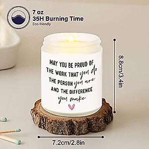 Afterprints Scented Candles Gifts for Women - Retirement/Farewell/Graduation/Thank You/Leaving Gifts for Coworker Teacher Boss Best Friend