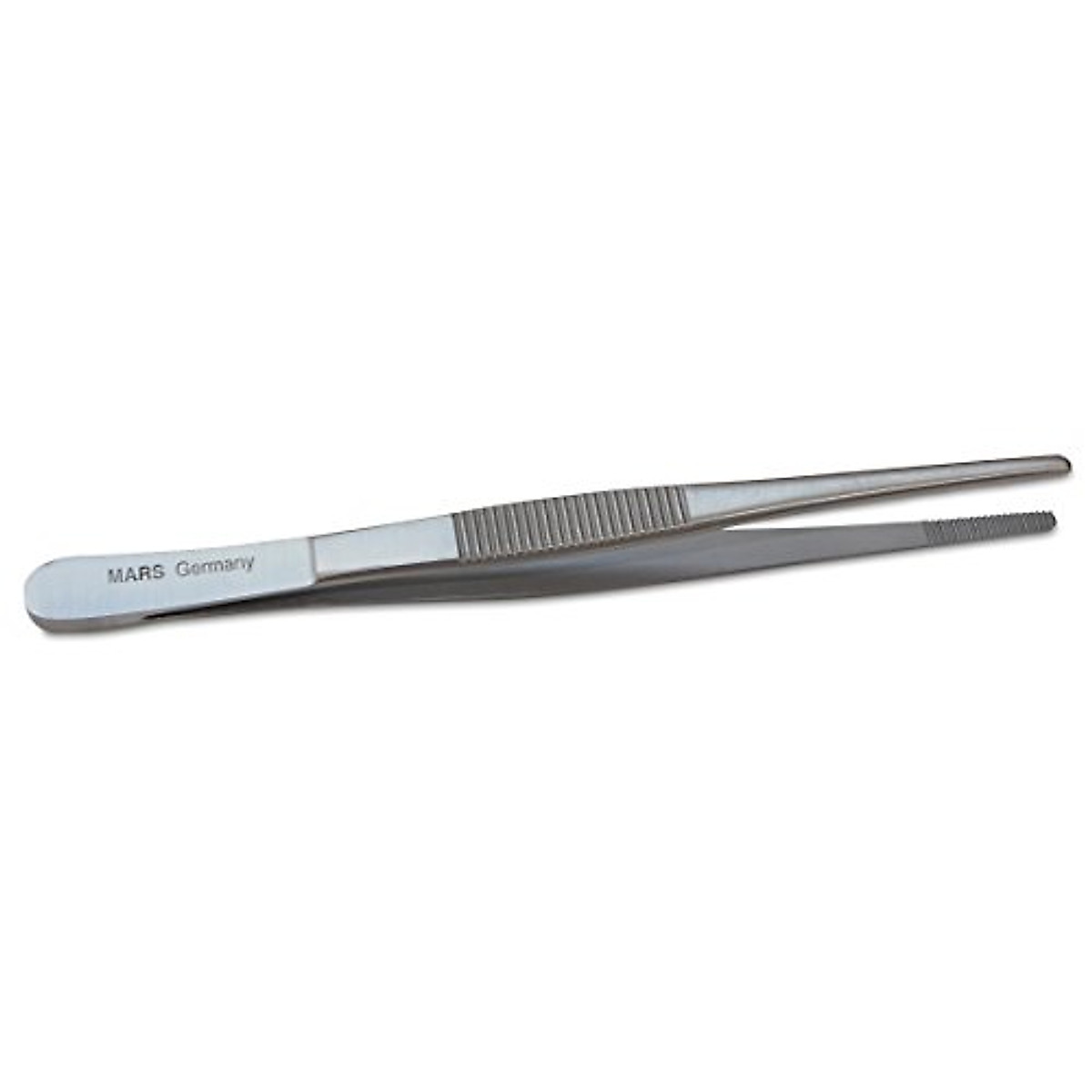 Mars Professional Stainless Steel Anatomical Thumb Tweezers, 5" Length