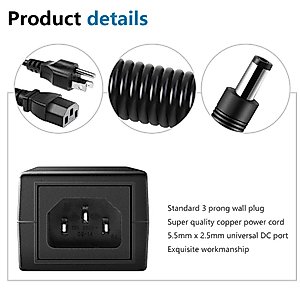 SHNITPWR 5V 5A DC Power Supply Adapter 5 Volt 5 Amp 25W AC 100V~240V to DC Converter Transformer LED Driver with 5.5x2.5mm DC Tip for WS2812B WS2813 LED Pixel Strip TV Box USB HUB Raspberry Pi