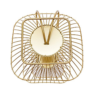 Fruit Rack Fruit Stand Metal Fruit Basket 3 Tier Countertop Fruit Bowl Vegetable Holder Fruit Snack Storage Baskets Fruit Tray (Gold)