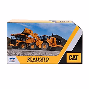 CAT Construction Toys, Tough Machines Toy Excavator, 10" W/Realistic Lights & Sounds, Rumbling Action, Movable Parts & Sturdy Plastic Construction