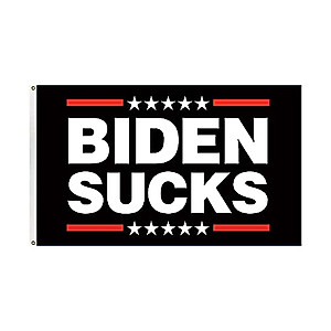 Brotsun Biden Sucks Flag 3X5 Ft Banner- Vivid Color Premium Quality Fade Resistant with Grommets for Outdoor & Indoor.