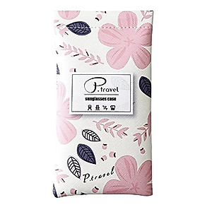 2PCS Portable Eyeglass Pouch Sunglass Goggles Case for Woman with Cleaning Cloth