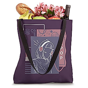 K-pop cult, girl, korean font Tote Bag