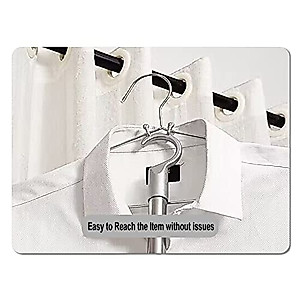 Reach Stick 56" Long Reaching Pole for High Place - Stainless Steel Pole with Alloy Hook for Top Rod