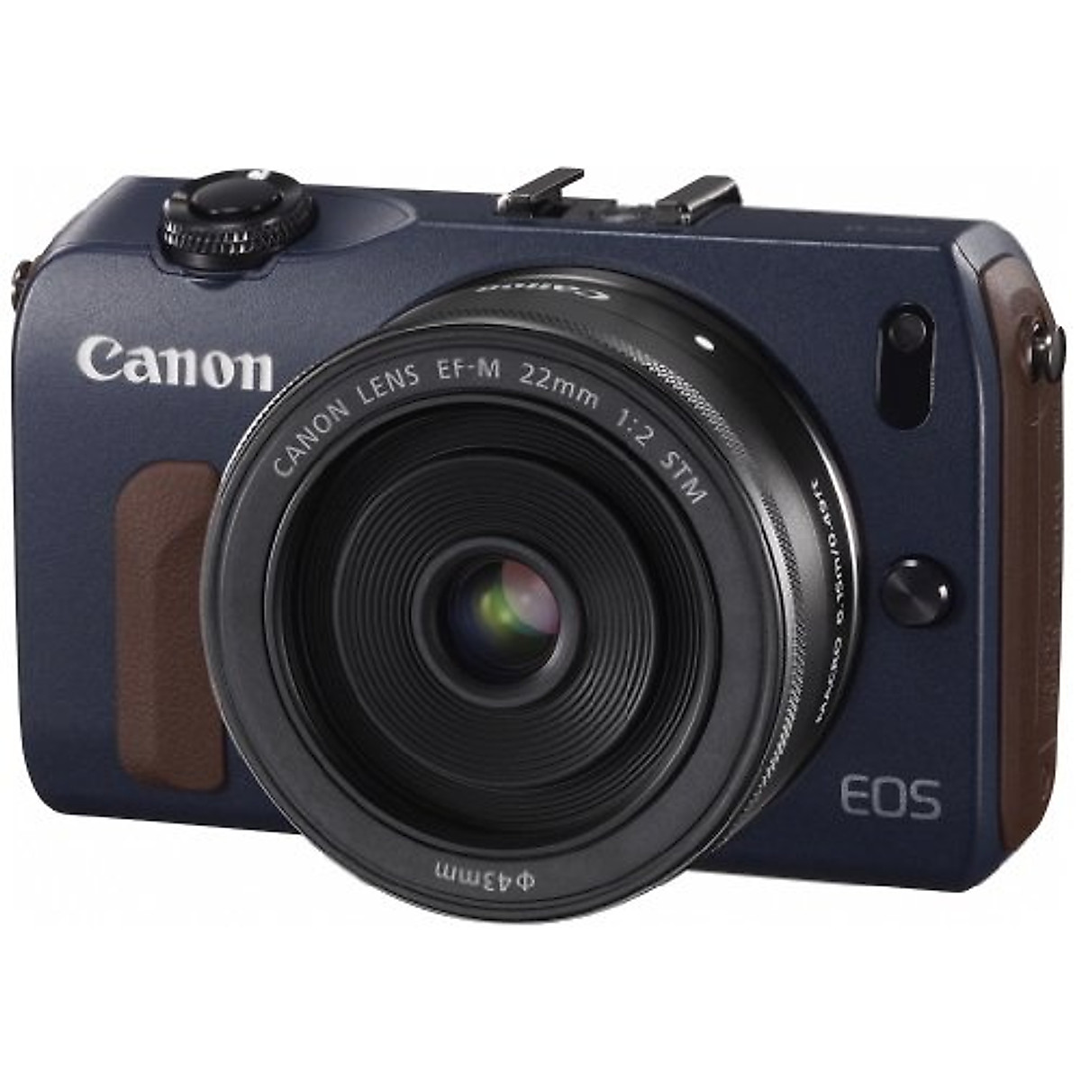 Canon mirrorless interchangeable lens camera EOS M double lens kit EF-M18-55mm F3.5-5.6 IS STM/EF-M22mm F2 STM included Beiburu EOSMBL-WLK - International Version (No Warranty)