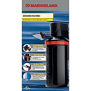 MarineLand Magnum Polishing Internal Canister Filter, For aquariums Up To 97 Gallons, 10.5 IN (ML90770)