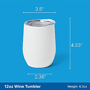 Landseer Dog Silhouette Wine Tumbler 12oz Stainless Steel Vacuum Insulated Cup With Lid - Home Is Where Your Beloved Animal - Gifts for Dog Lovers