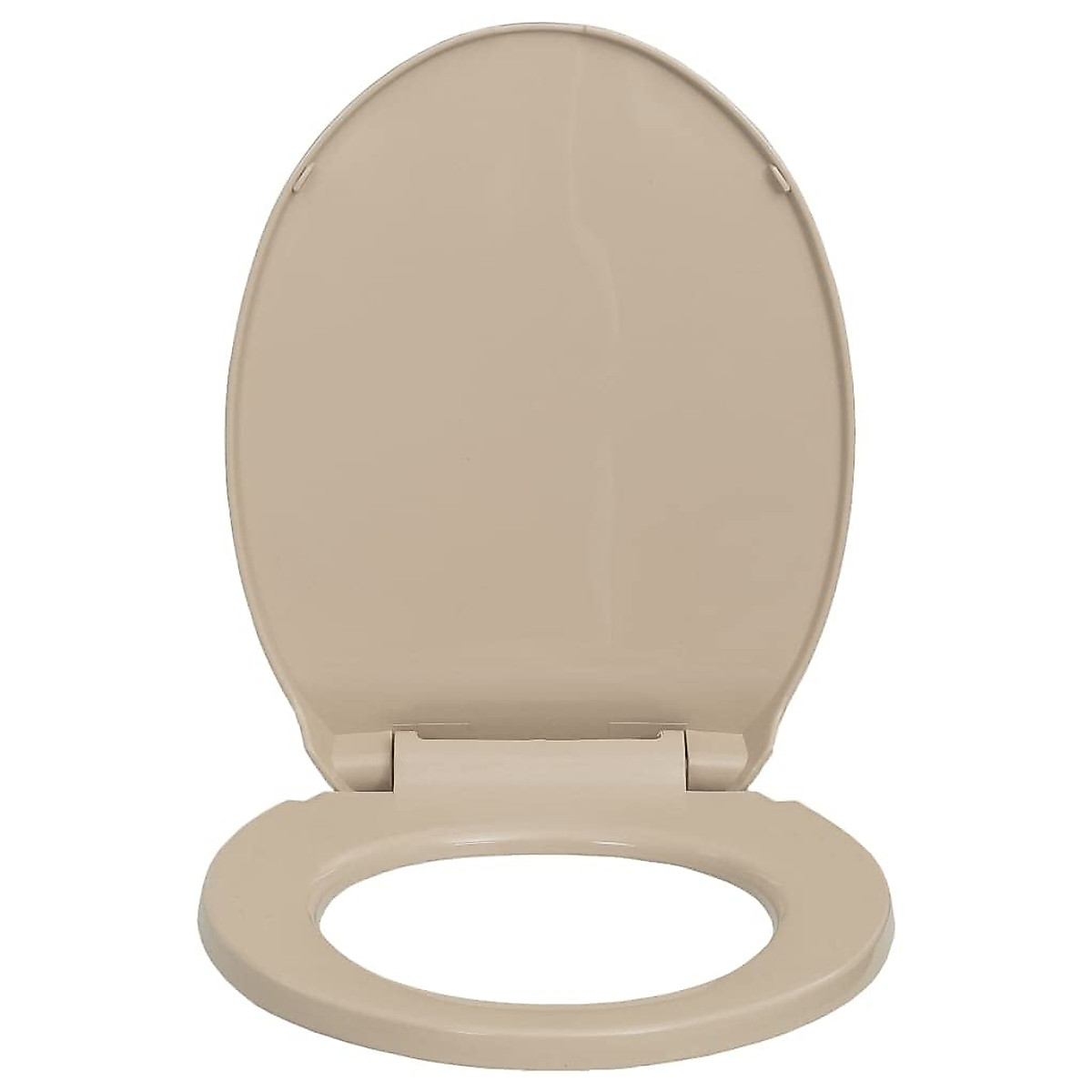 CUMYZO Soft-Close Toilet Seat Quick Release Beige Oval Beige (1.45KG/3.19LB) Plumbing Fixture Hardware & Parts-Toilet & Bidet Accessories-Toilet & Bidet Seats-