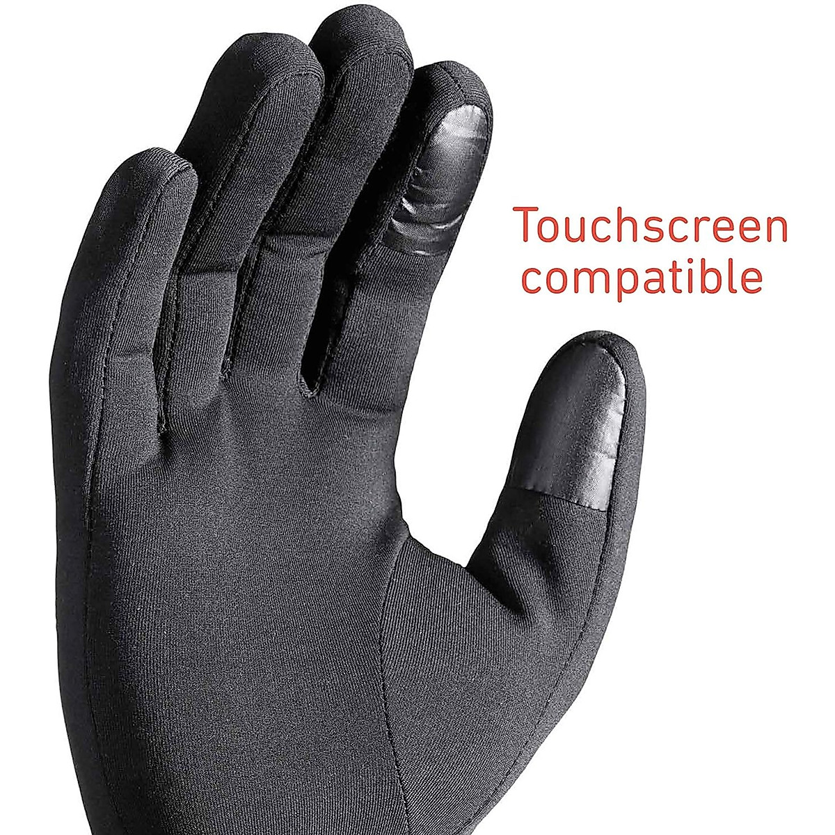 ewool Unisex Heated Glove Liners, Made for Extreme Cold, Touchscreen Compatible, for Winter Sports, Ski, Rechargeable Battery (Large)