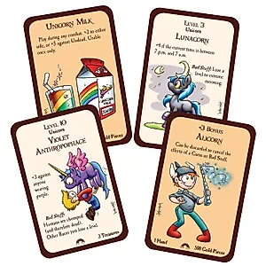 Steve Jackson Games Munchkin Unicorns Card Game (Mini-Expansion) | 15 Cards | Adult, Kids, & Family Game | Fantasy Adventure Roleplaying Game | Ages 10+ | 3-6 Players | Avg Play Time 120 Min | from