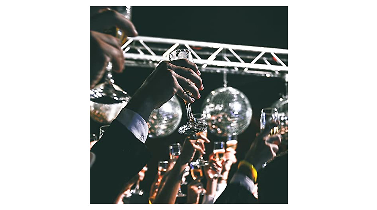 8-Piece Mirror Disco Ball Set for Festive Parties