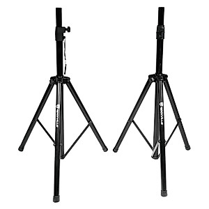 JBL IRX112BT 12" 1300 Watt Powered Active DJ Portable PA Speaker w/Bluetooth Bundle with Pair of Rockville Adjustable Tripod Speaker/Light Stands with (2) 20 Foot XLR Cables