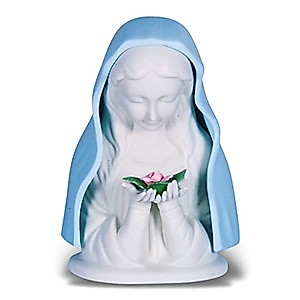 Blue Madonna with Rose Nightlight with Cord (1810)