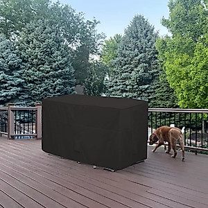 Izzybang Outdoor Bar Height Dining Set Cover Heavy Duty Waterproof High Top Patio Dining Table Cover for Rectangular 6 - Person 60'' Long Bar Height Dining Set